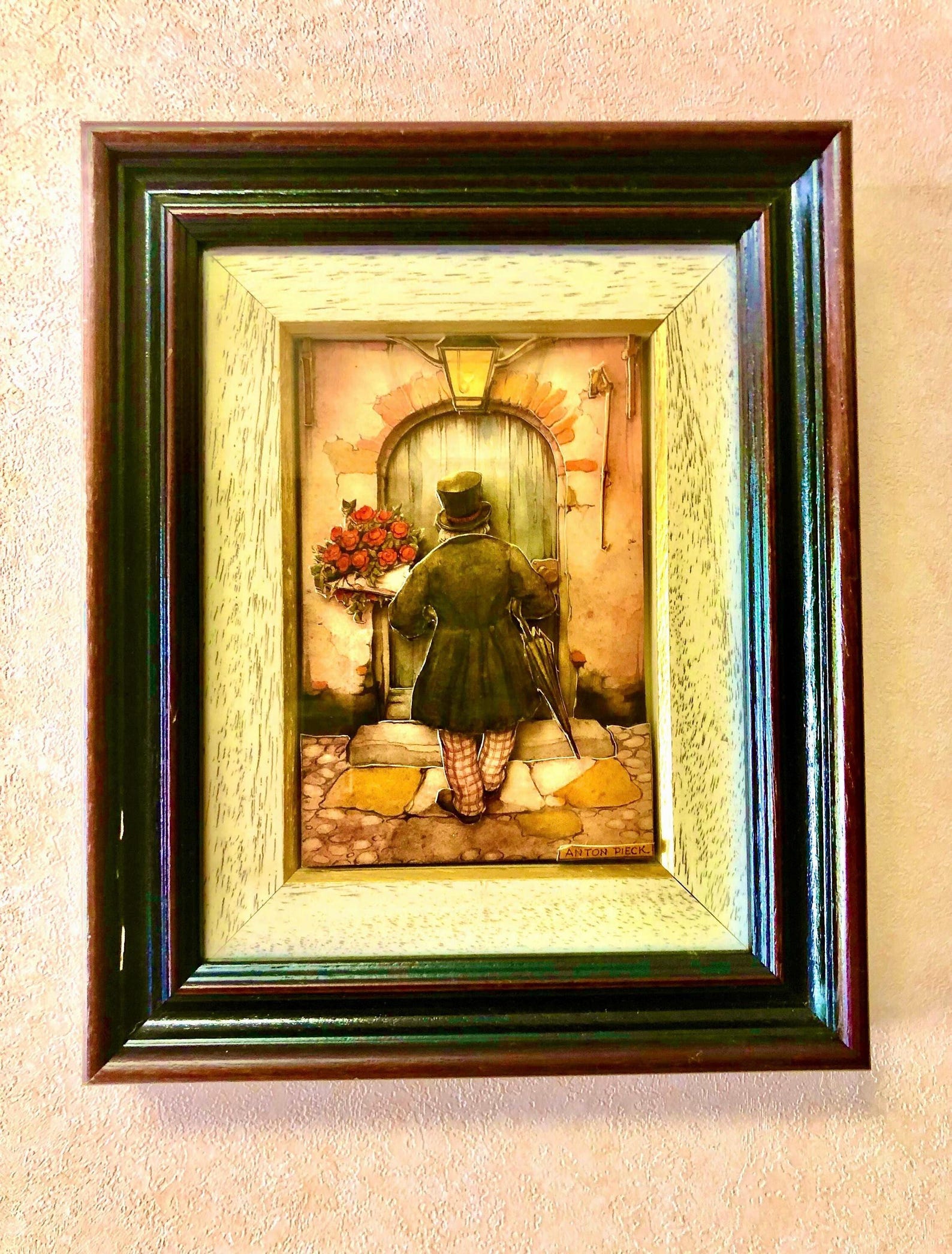 Vintage, Famous Dutch Artist "anton Pieck" Handcraft Three Dimention ...