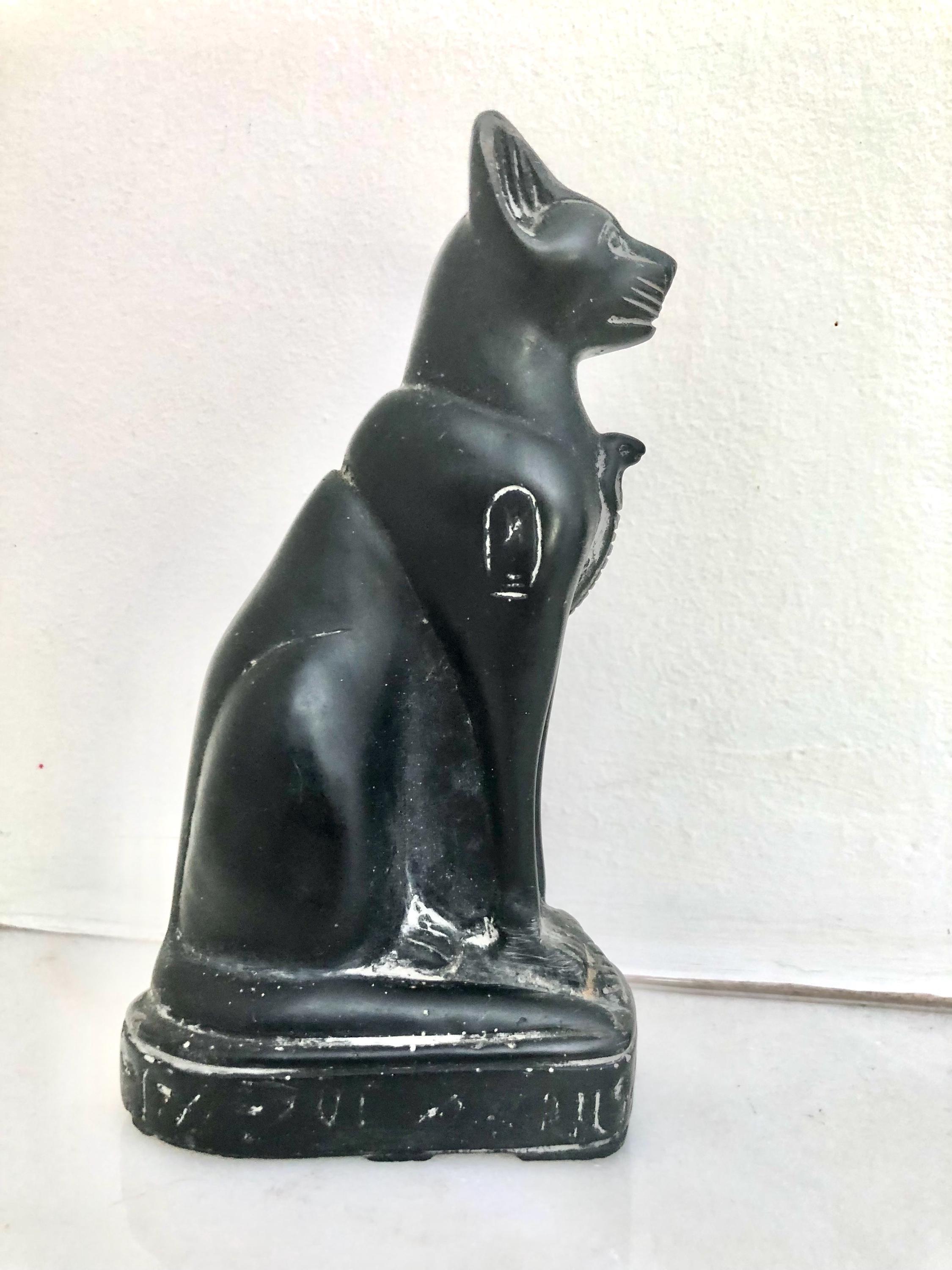 Vintage, Egyptian Goddess Bastet Figurine Made of Solid Resin, 16x9 Cm ...