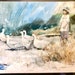 Vintage, Famous "dawna Barton" 1982 Watercolor Painting Print With ...