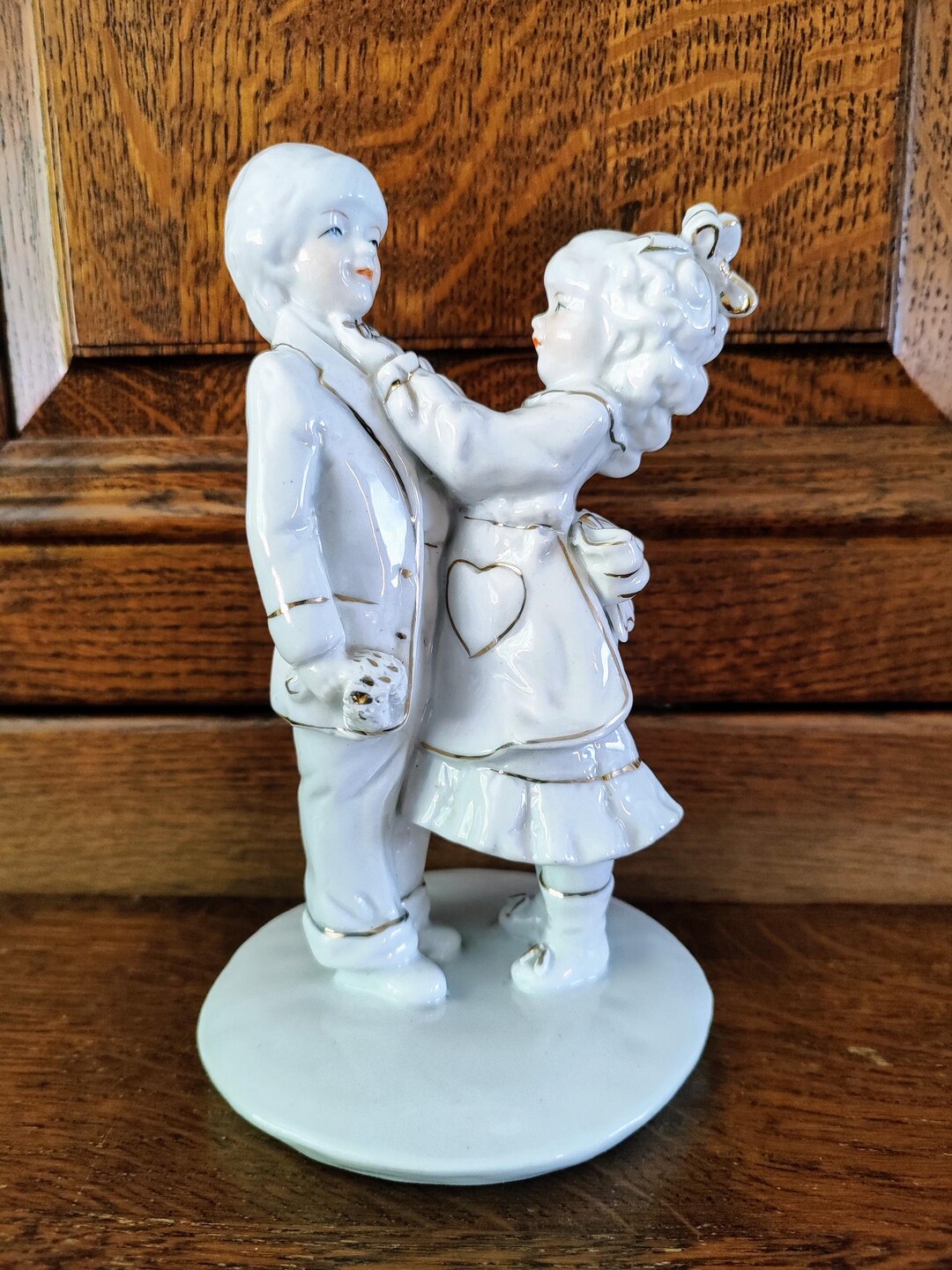 Charming Vintage Porcelain Wedding Figurine, Bride and Groom - Etsy