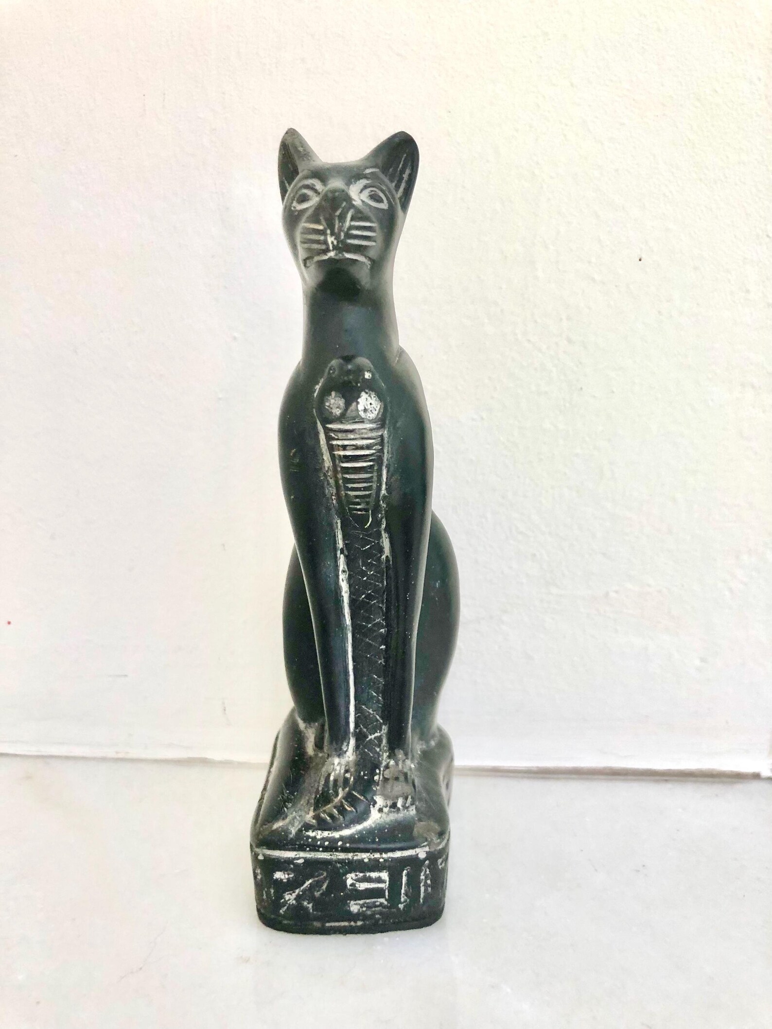 Vintage, Egyptian Goddess Bastet Figurine Made of Solid Resin, 16x9 Cm ...