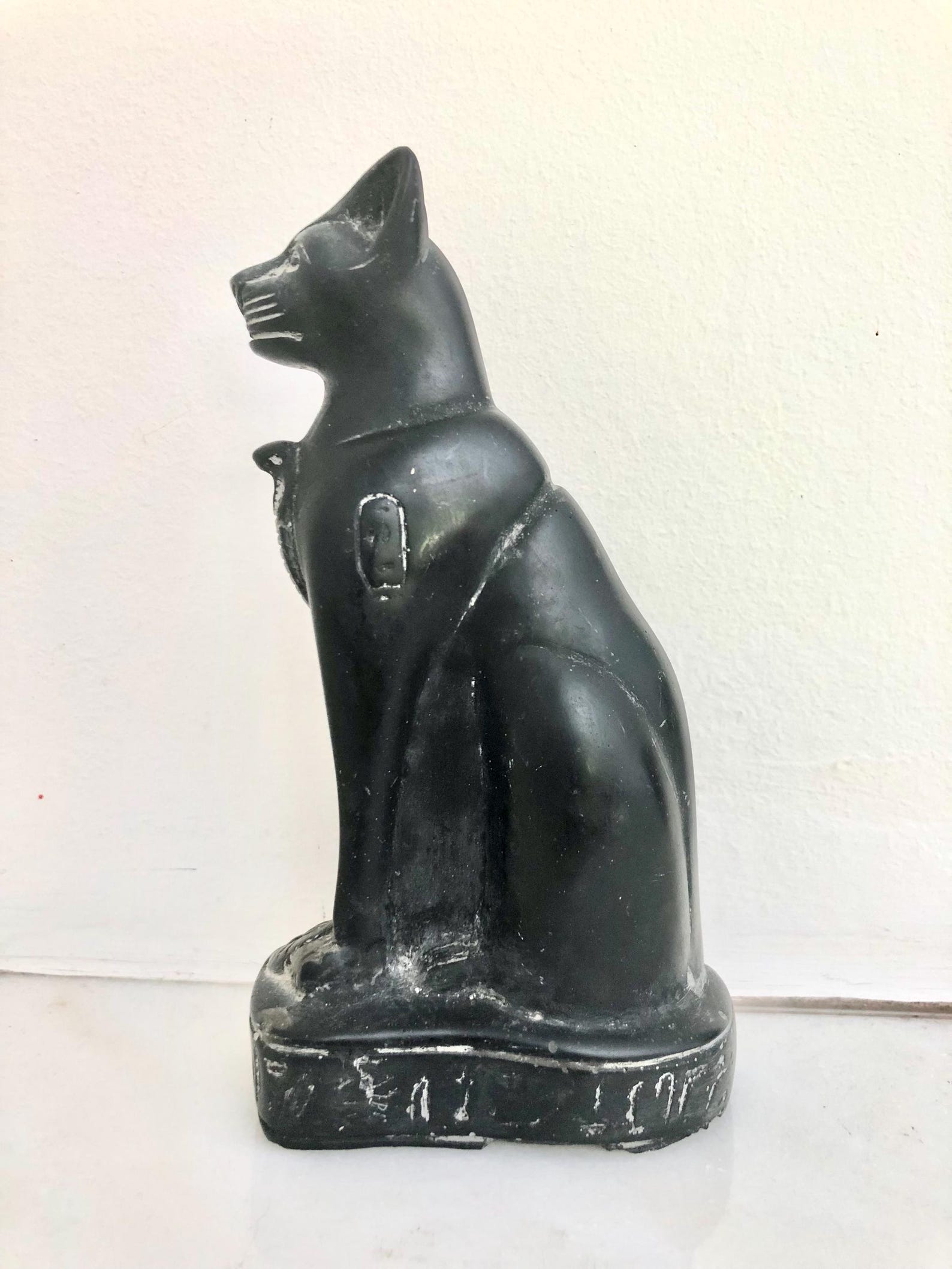Vintage, Egyptian Goddess Bastet Figurine Made of Solid Resin, 16x9 Cm ...