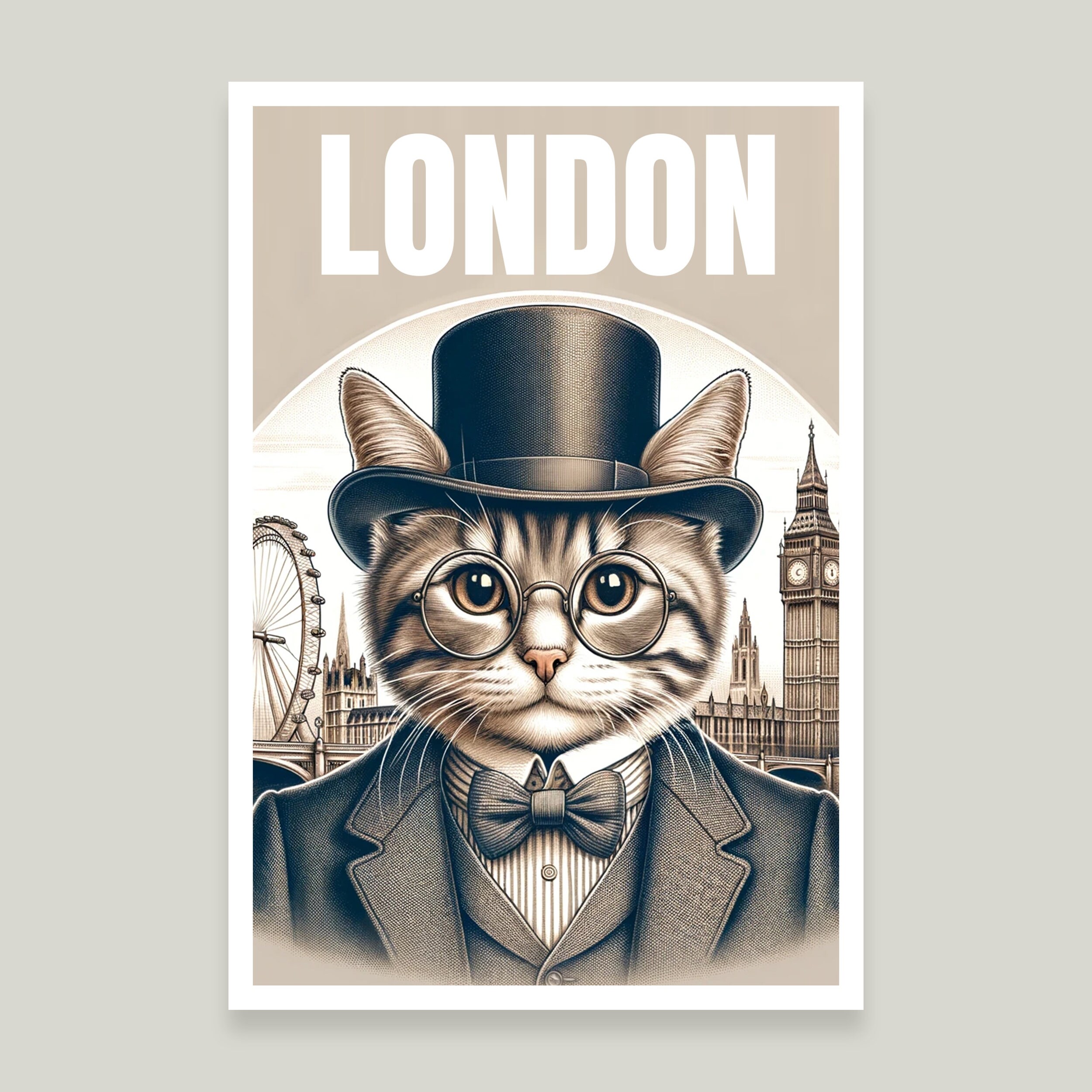 Cat Postcards Set - Cute Cats in Iconic City Outfits | Tokyo, Shanghai ...
