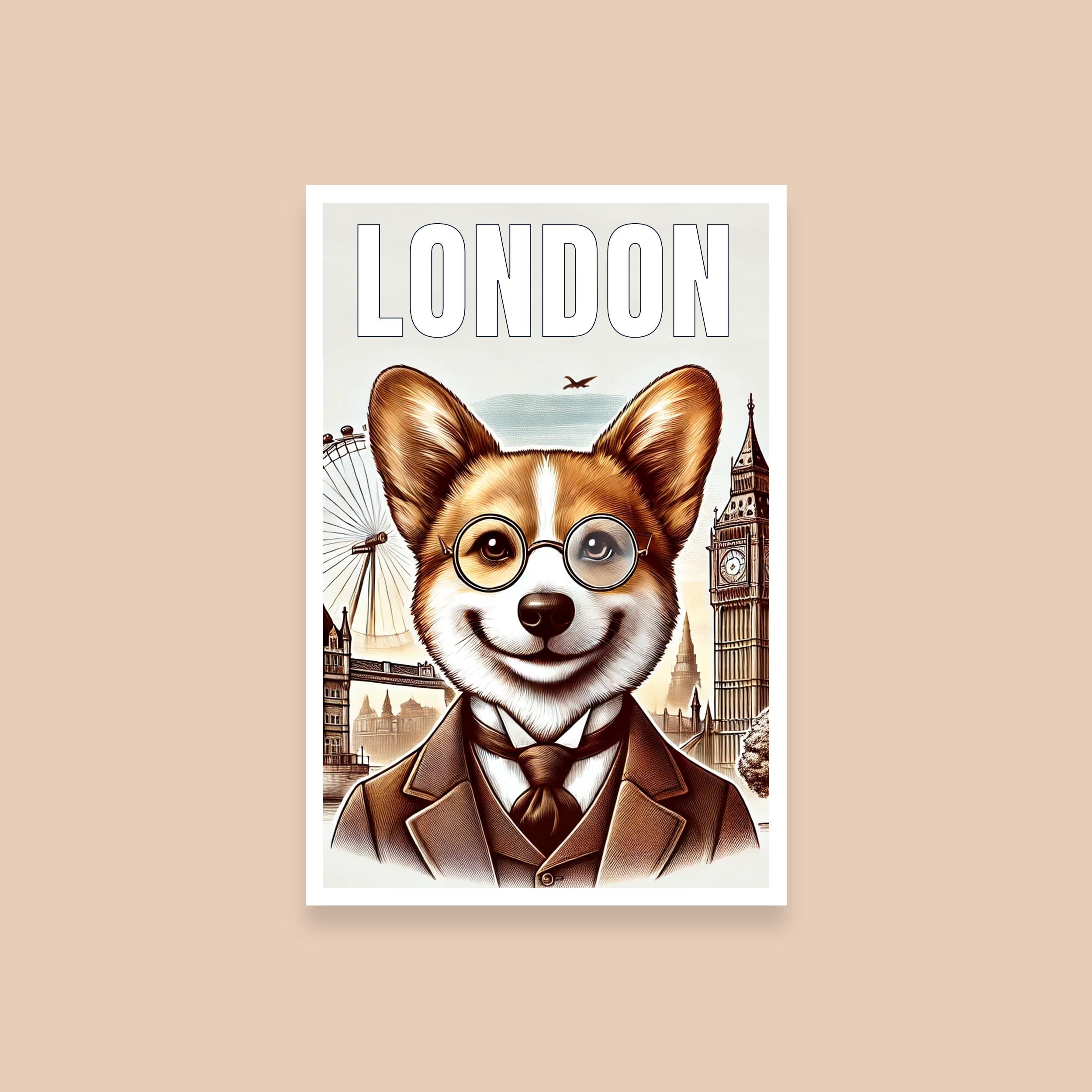 Dog Postcards Set - Cute Dogs in Iconic City Outfits | Tokyo, New York ...