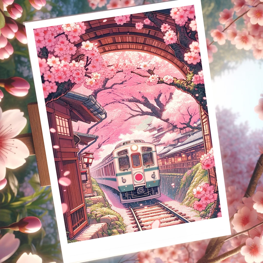 Sakura Cherry Blossom Japan Postcards & Stickers Set - Tokyo, Kyoto ...