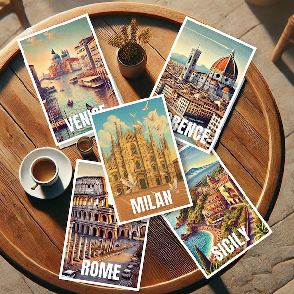 Italy Postcards - Etsy