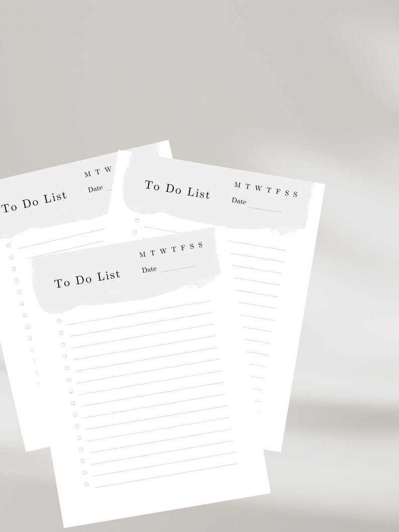 To Do List, Printable, Instant Download, Streamline Daily Tasks, Boosts ...
