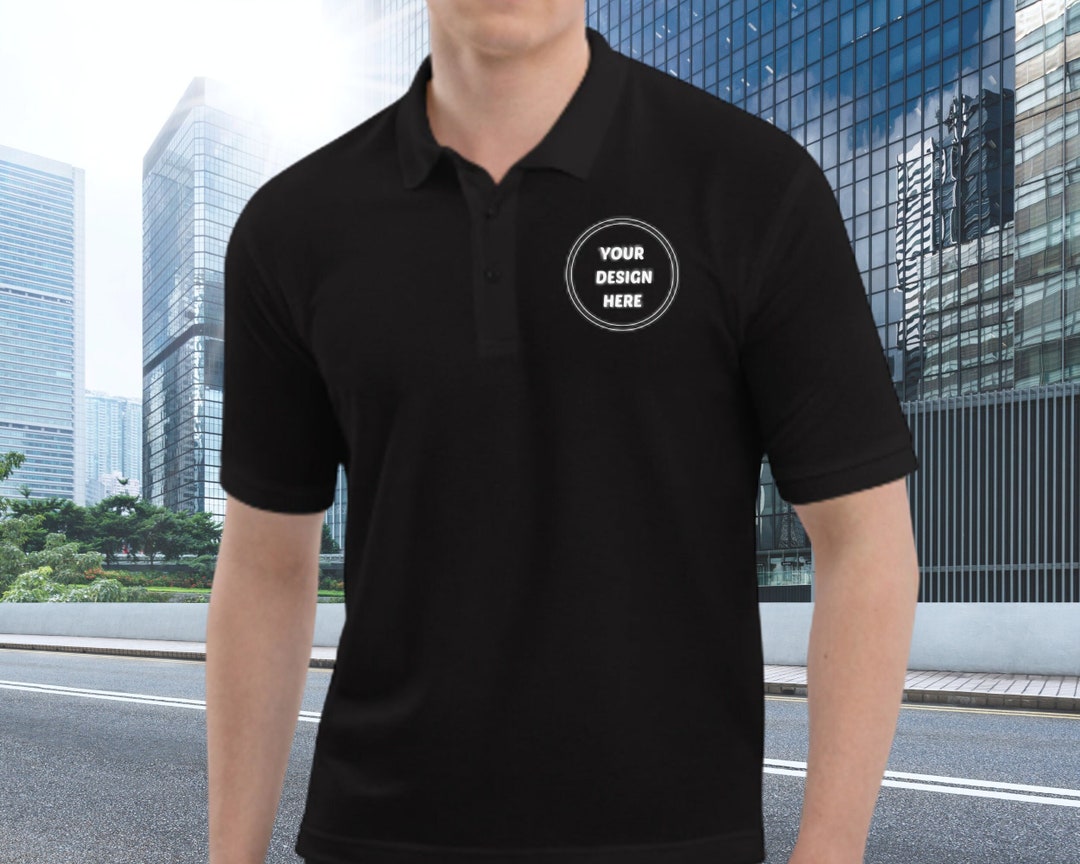Custom Embroidered Polo, Custom Polo Shirt, Custom Logo Polo With ...