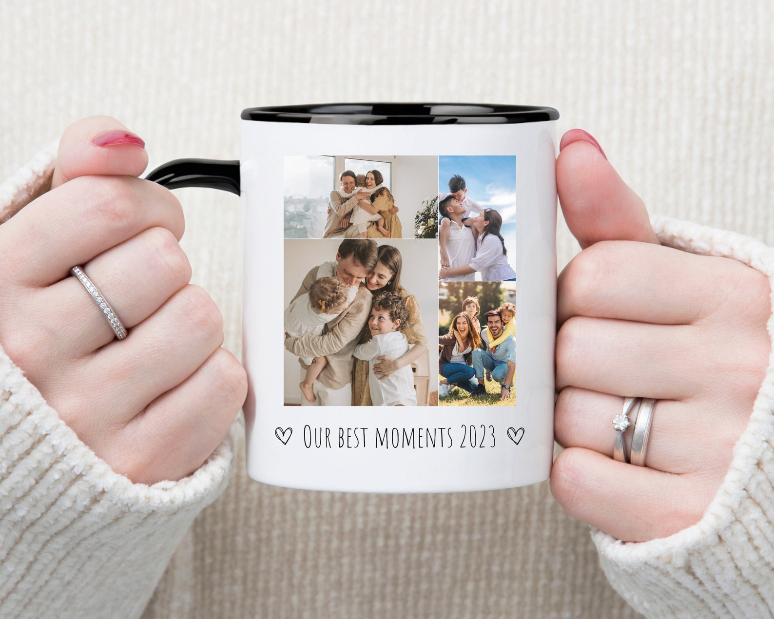 Custom Photo Mug, Custom Photo Collage Mug, Custom Photo Coffee Mug ...