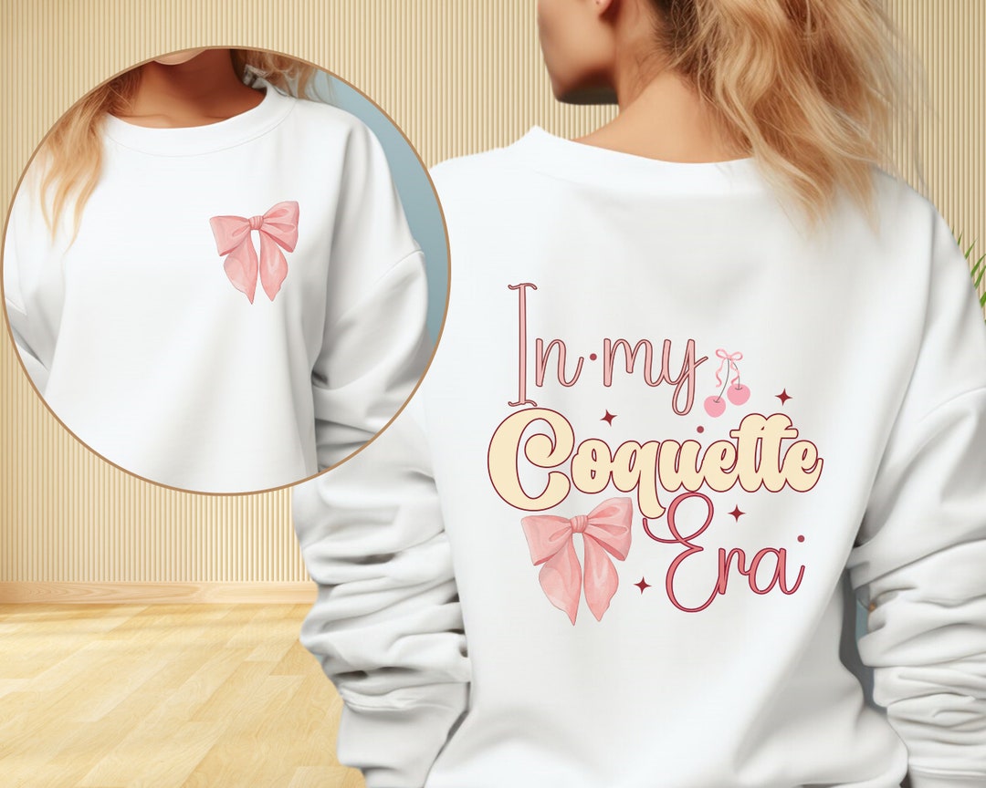 Coquette Style Sweatshirt, Coquette Clothing, Coquette Aesthetic ...