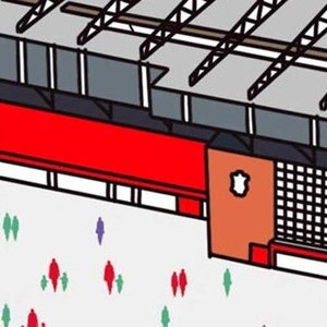 ANFIELD STADIUM Digital Sketch Print A3 Size Ideal Birthday Gift for ...