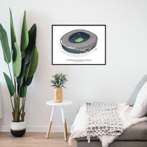 TOTTENHAM HOTSPUR STADIUM Digital Sketch Print - A3 Size - Ideal ...