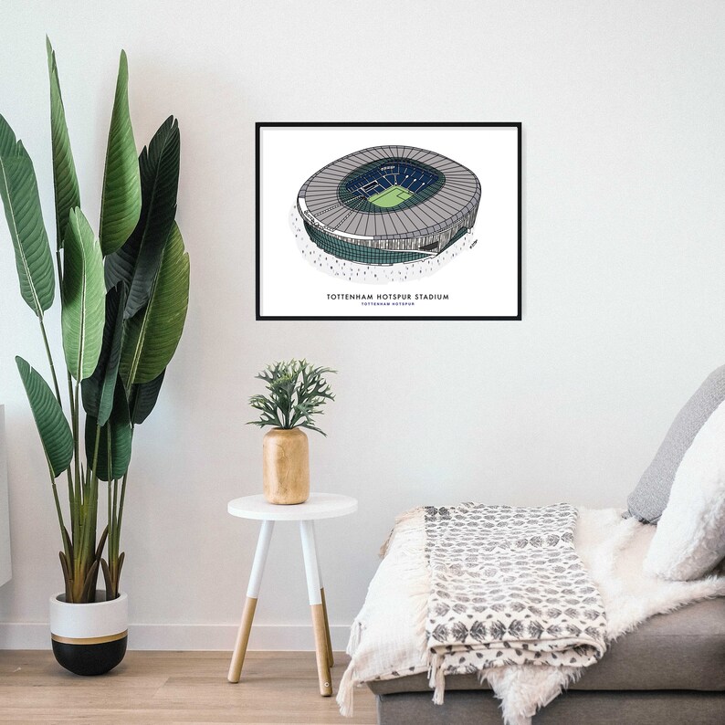 TOTTENHAM HOTSPUR STADIUM Digital Sketch Print - A3 Size - Ideal ...