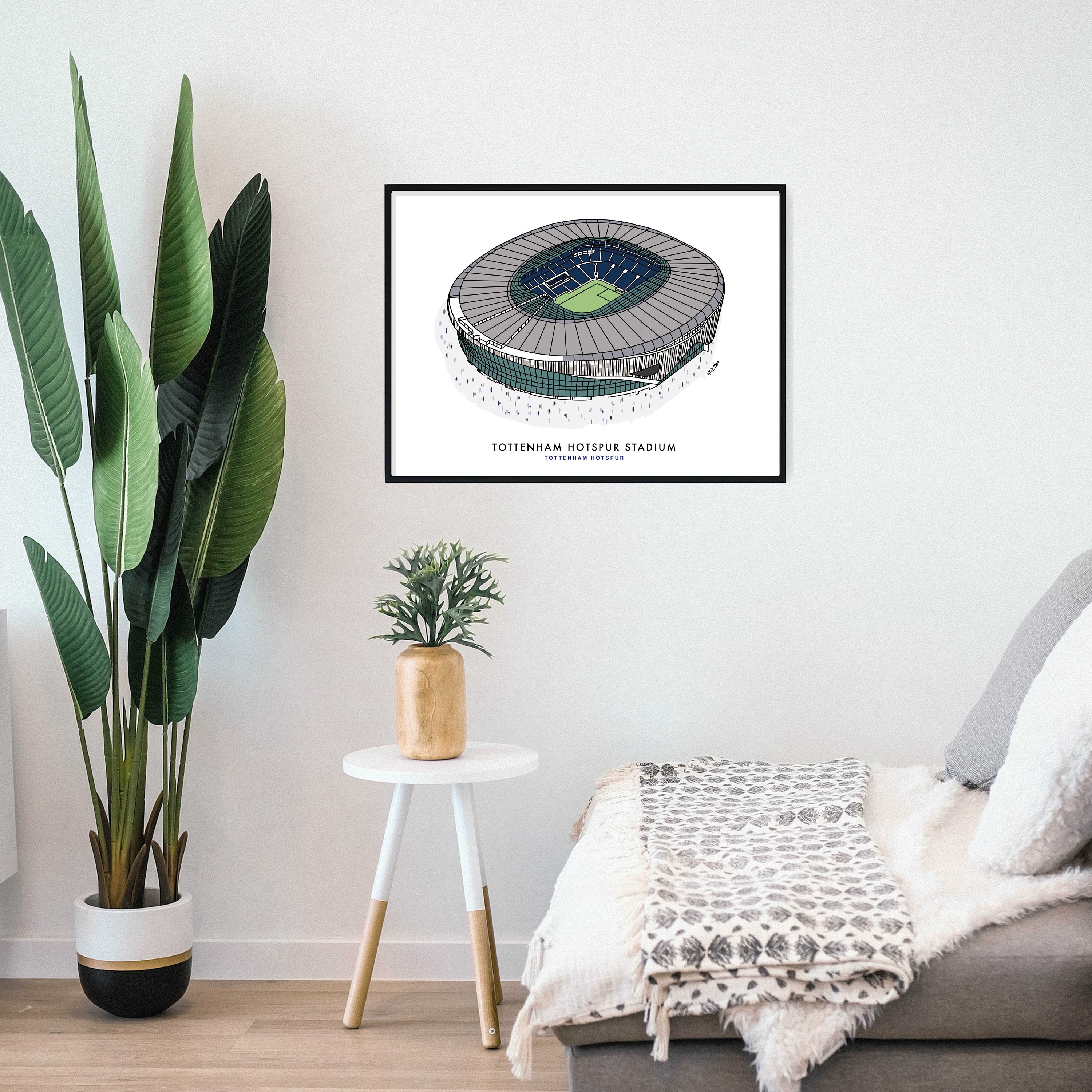TOTTENHAM HOTSPUR STADIUM Digital Sketch Print - A3 Size - Ideal ...