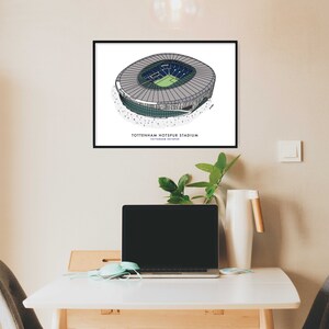 TOTTENHAM HOTSPUR STADIUM Digital Sketch Print - A3 Size - Ideal ...