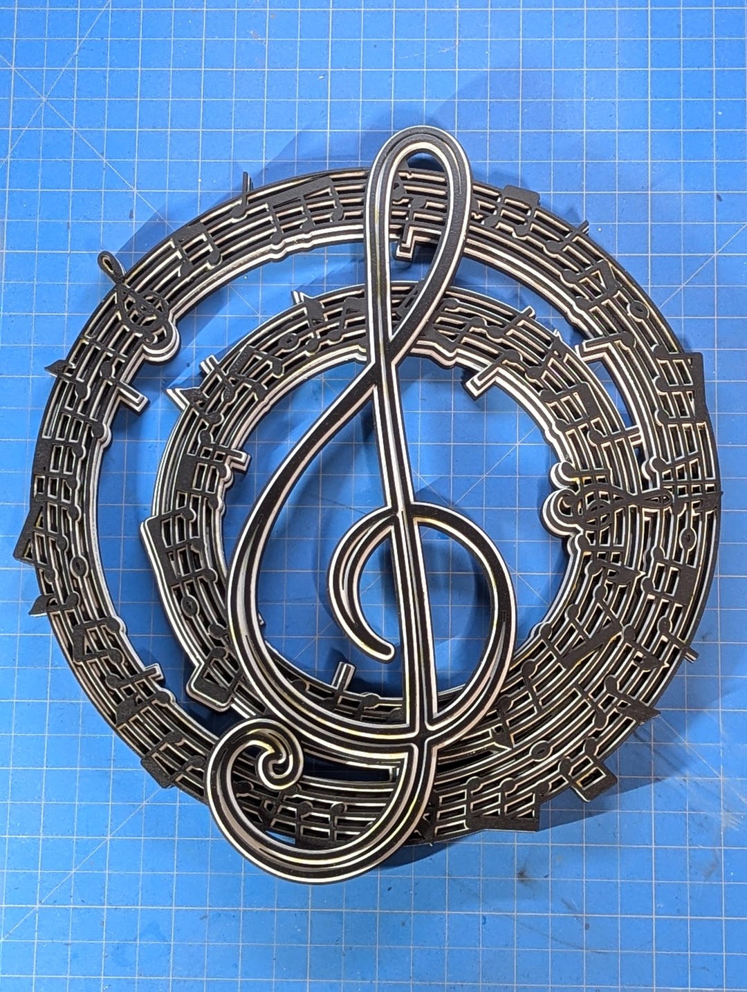 Music Note Wall Art - Laser Cut Painted Wood - Etsy