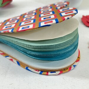 Handmade Paper Heart Shape Notebooks for Valentines Day Gift, Velvet ...