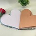 Handmade Paper Heart Shape Notebooks for Valentines Day Gift, Velvet ...