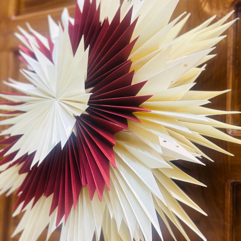 Handmade Paper Star Snowflake: 22-inch Christmas Decoration - Etsy
