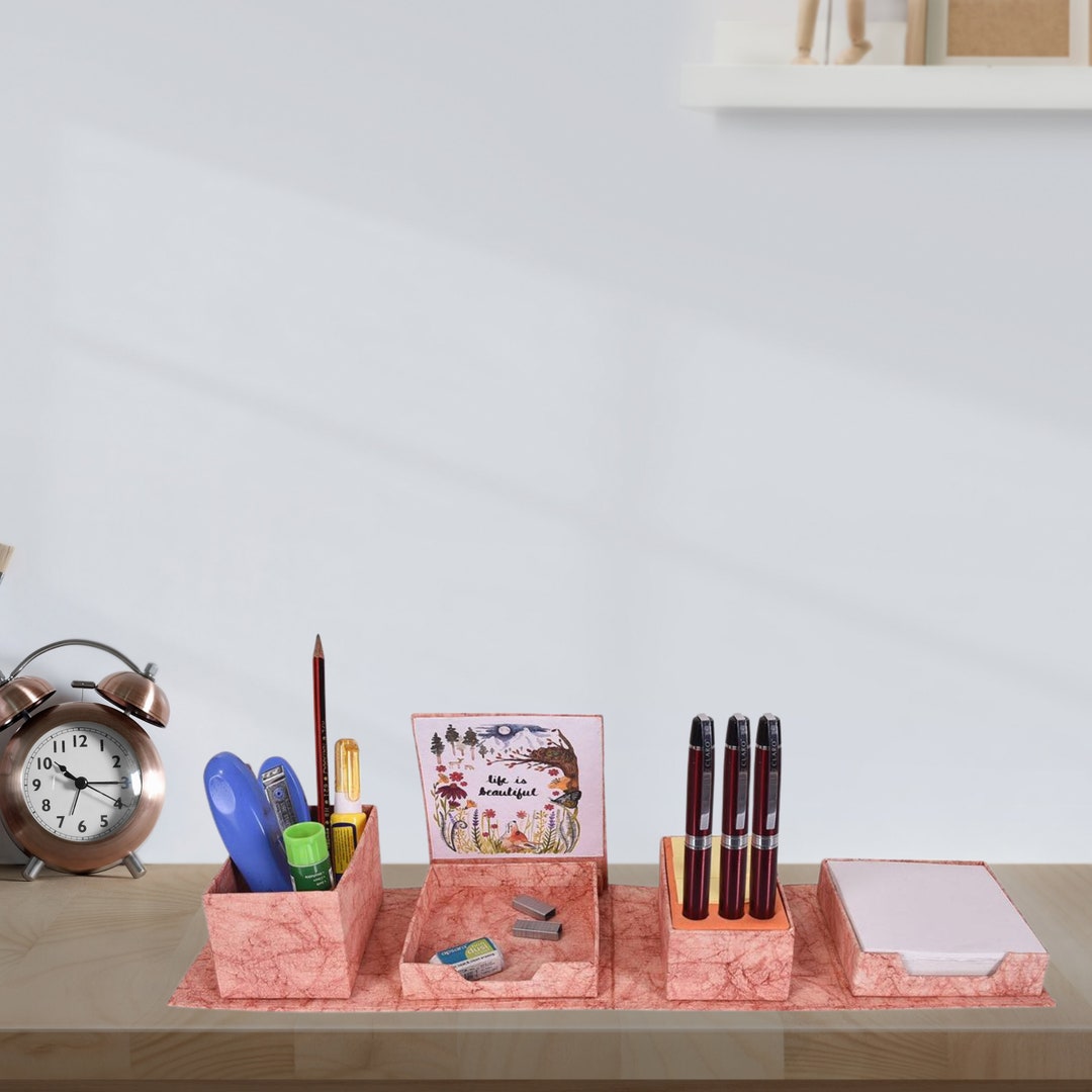 Handmade Paper Desk Organizer for Multi Uses - Etsy