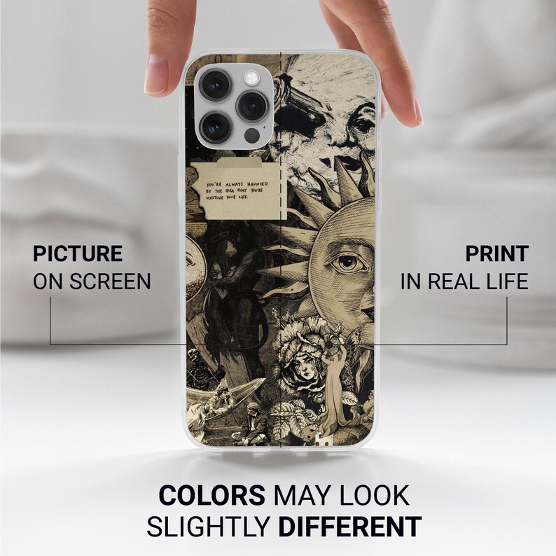 Grunge Horror Phone Case Gothic Urban Cover for iPhone 17, 16 Pro, 15 ...