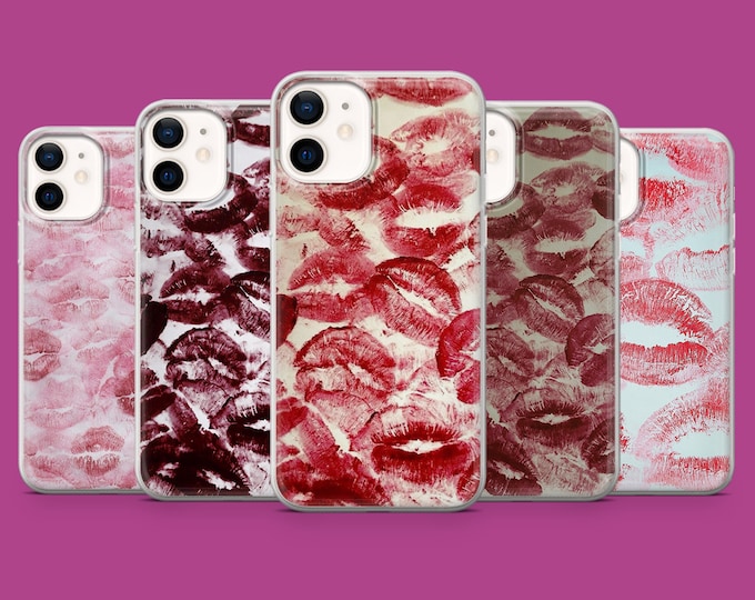 Kiss Mark Phone Case Lipstick Commitment Cover Fits for iPhone 16 15 14 ...