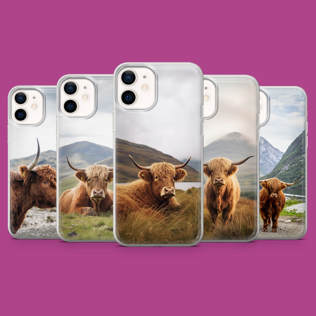 Highland Cattle Phone Case Animal Lover Highland Cow Cover for iPhone ...