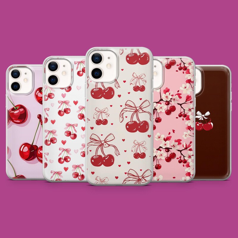 Bow Cherry iPhone Case - Etsy