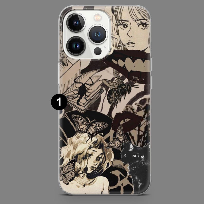 Grunge Horror Phone Case Gothic Urban Cover for iPhone 17, 16 Pro, 15 ...