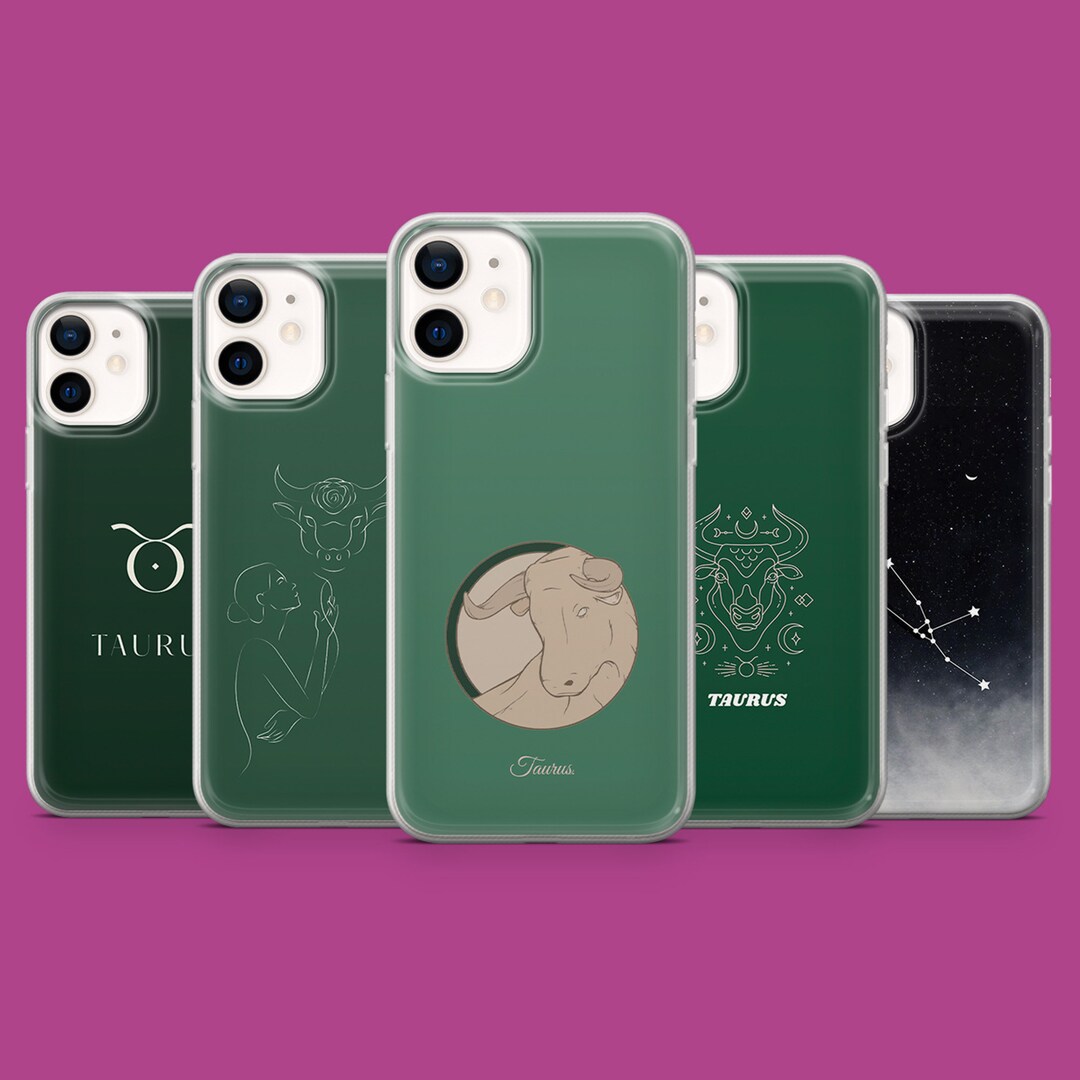 Taurus Sign Phone Case Bull Zodiac Horoscope Cover for iPhone 17 16 15 ...