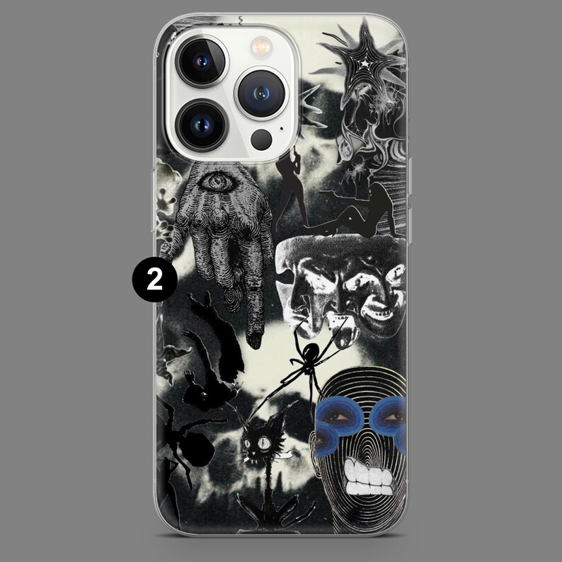 Grunge Horror Phone Case Gothic Urban Cover for iPhone 17, 16 Pro, 15 ...