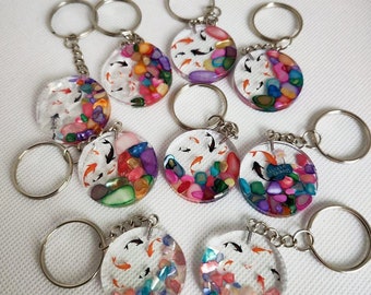 Resin Koi Fish Keychain - Etsy