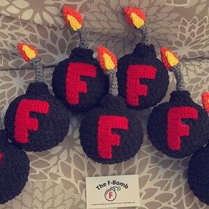 Crochet F Bomb Pattern - Crochet Bomb Pattern - Adult Gift Ideas - Gag ...