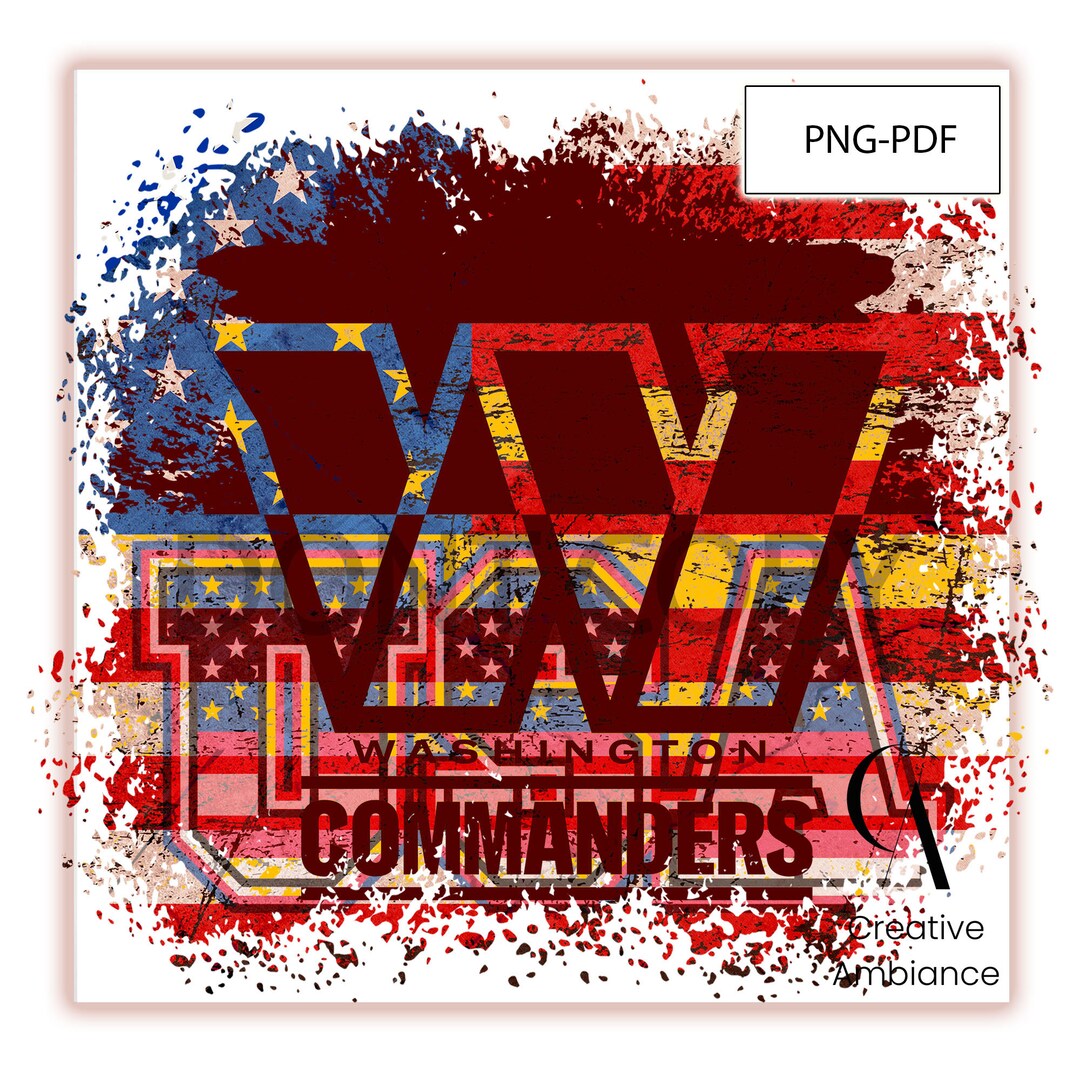Commanders PNG-PDF, Commanders Football Team Digital Design - Etsy