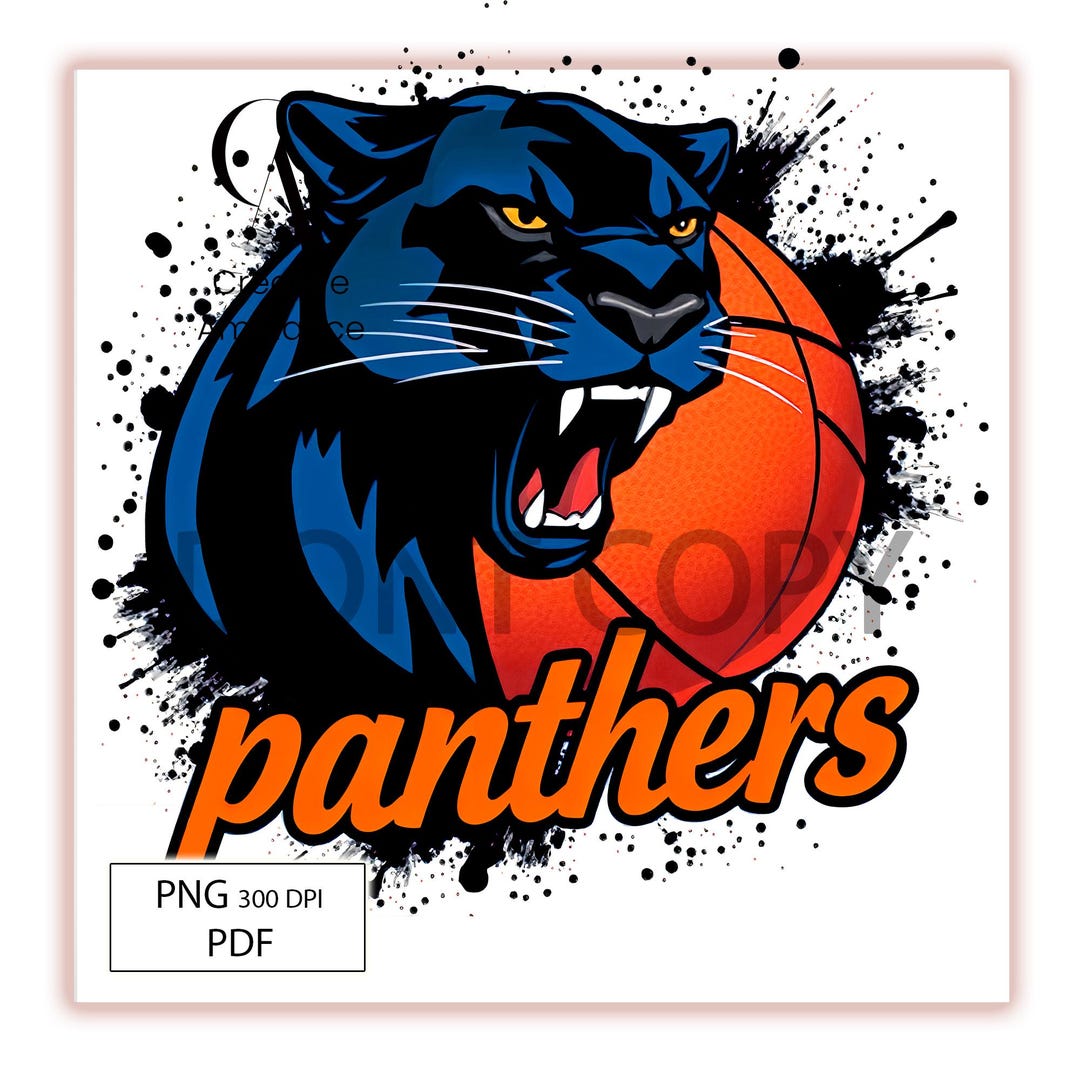 Panthers PNG Panthers Basketball PNG Panthers Sublimation Design ...