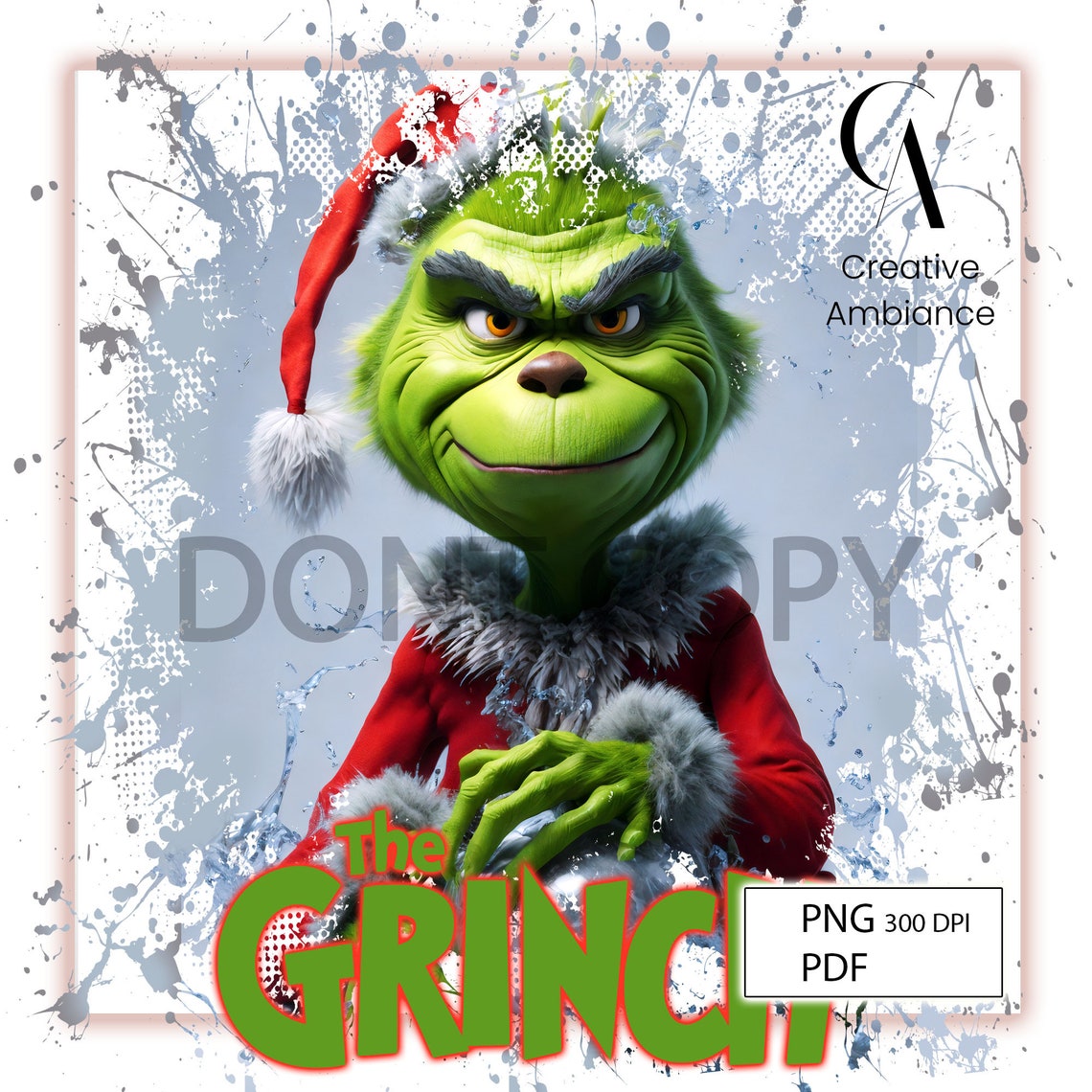 Grinch PNG-PDF, Grinch Shirt Digital Design, Grinch Sweatshirts, the ...