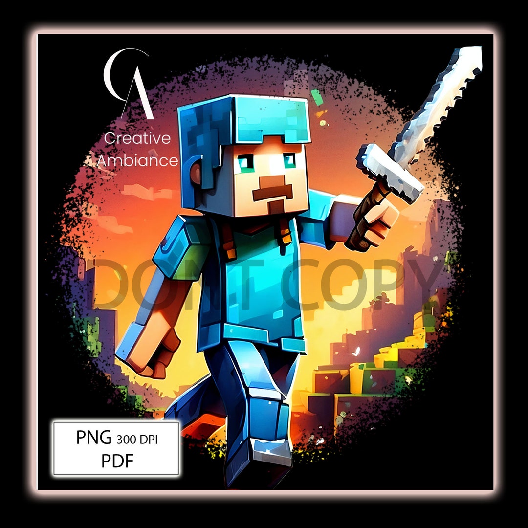Minecraft PNG-PDF, Minecraft Clipart, Minecraft Shirt , Minecraft ...