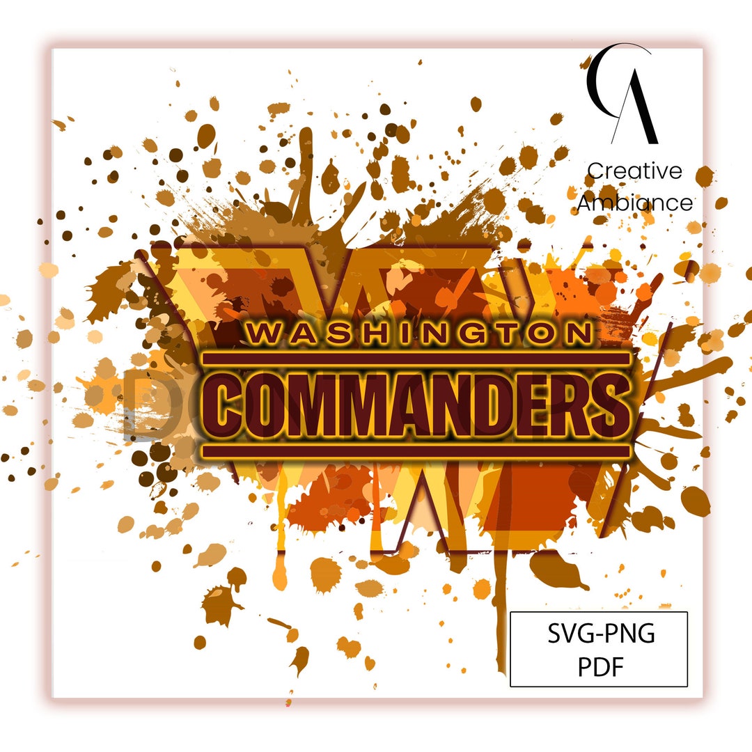 Commanders PNG-PDF-SVG, Commanders Football Team Digital Design - Etsy