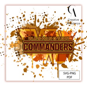 Commanders PNG-PDF-SVG, Commanders Football Team Digital Design - Etsy