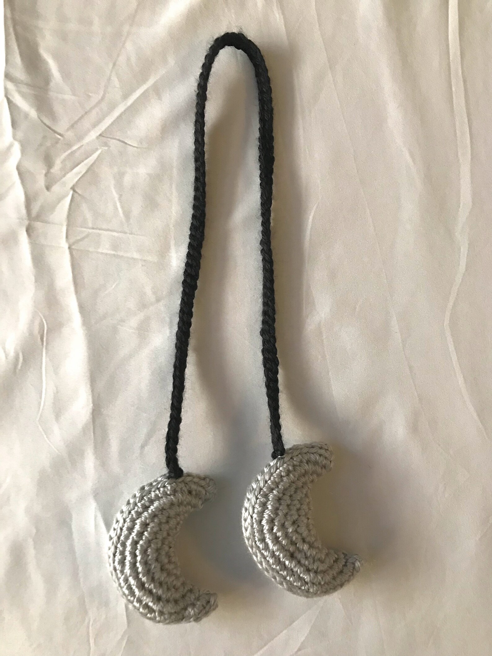 Crochet Moon, Crochet Rearview Mirror Accessory, Crochet Moon Car ...