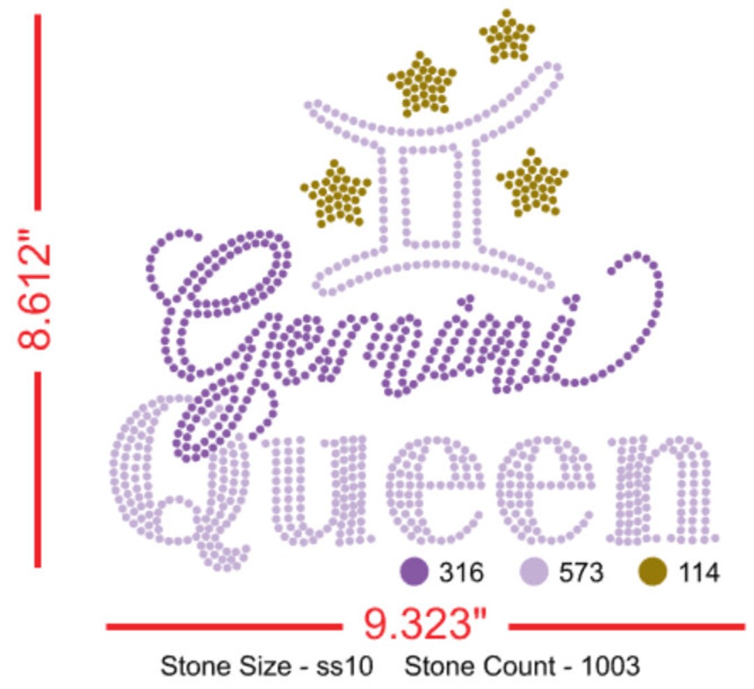Rhinestone Template digital SVG File Only SS10 horoscope Zodiac Sign ...