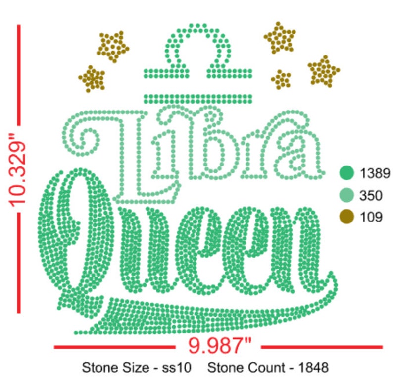 Rhinestone Template (digital SVG File Only) SS10 -horoscope Zodiac Sign September October ...