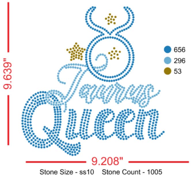Rhinestone Template (digital SVG File Only) SS10 -horoscope Zodiac Sign ...