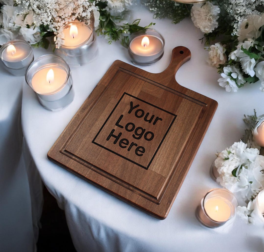 Custom Logo Cutting Board, Engraved Logo Cutting Board, Business Logo ...