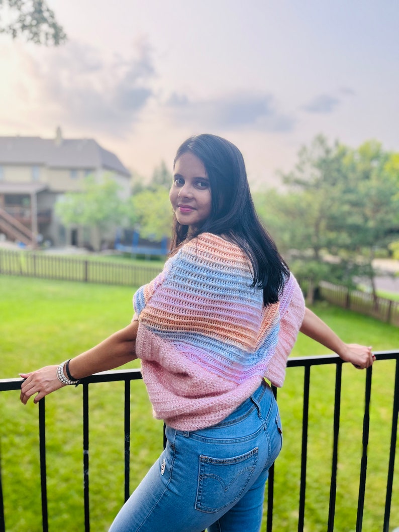 CROCHET PATTERN | V-snug Oversized Crochet Tee Pattern | Crochet ...