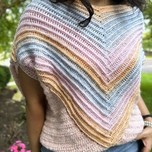 CROCHET PATTERN | V-snug Oversized Crochet Tee Pattern | Crochet ...