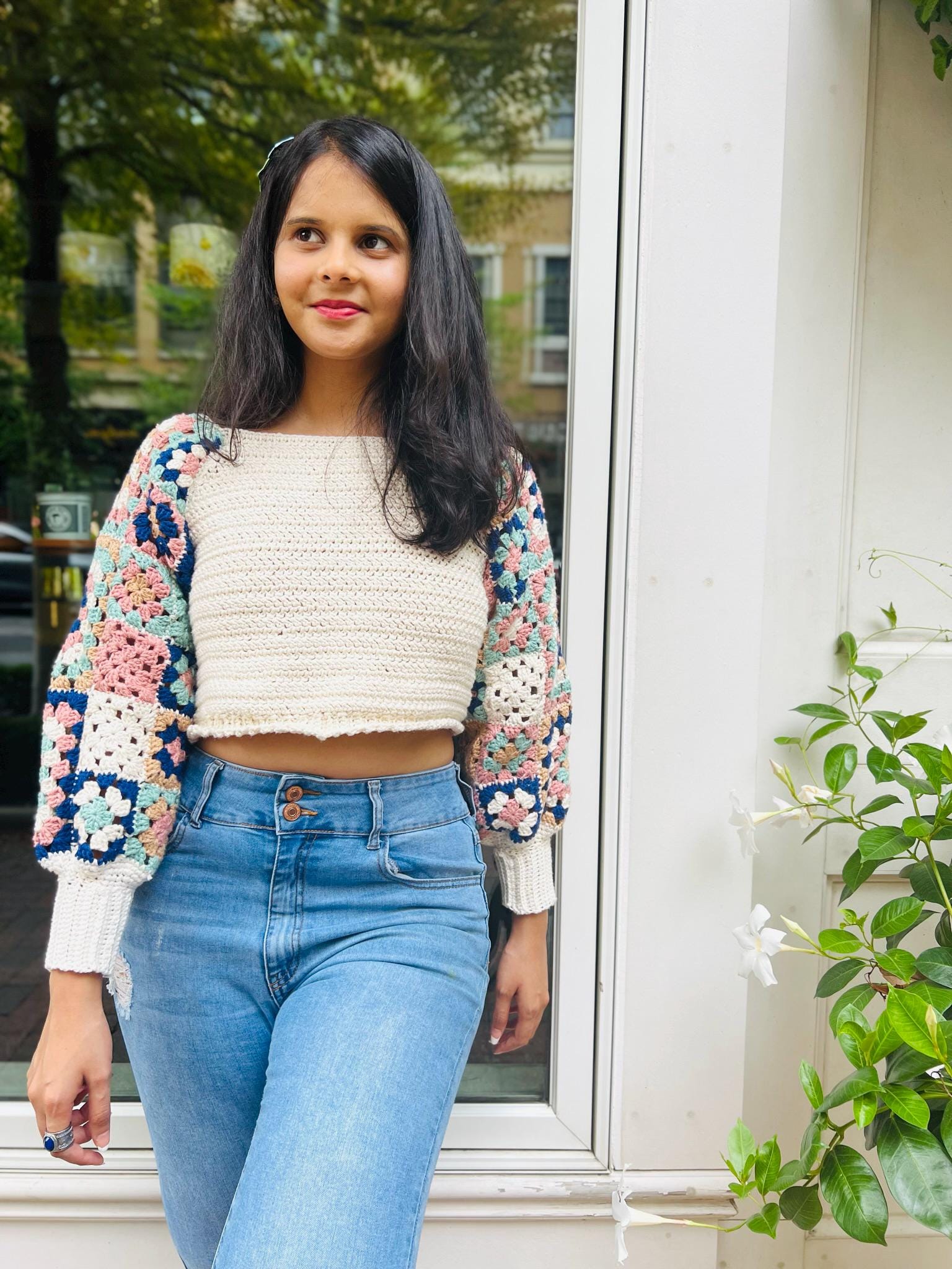 Granny Square Crochet Crop Top Pattern: Intermediate Level (PDF Pattern ...