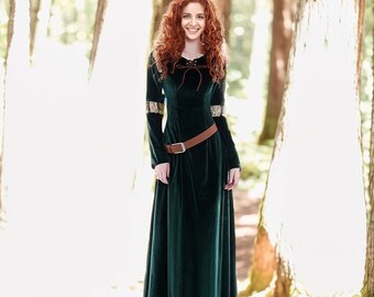 Brave Princess Merida Cosplay Costume Merida Dress Adult Women With ...