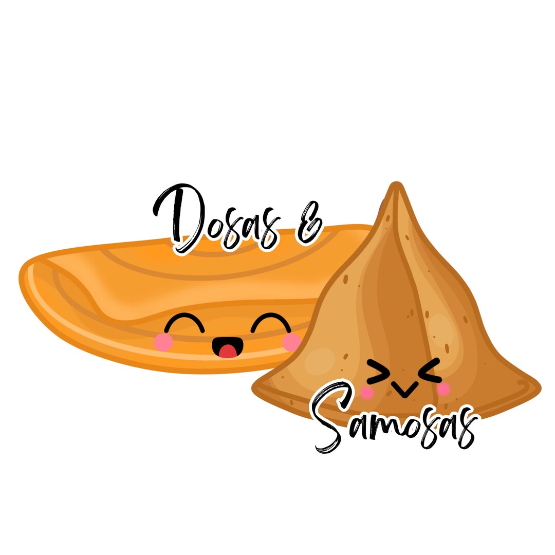 Samosa and Dosa Waterproof Sticker - Etsy