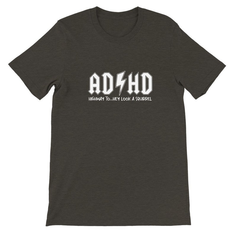 Men's ADHD Squirrel Shirt, ADHD Tshirt, Funny Dad T-shirt, ADHD ...